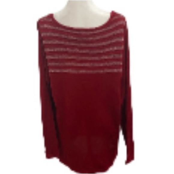 AB Studio | Sweaters | Nwt Ab Studio Shade Of Brick Red Plus Size X ...
